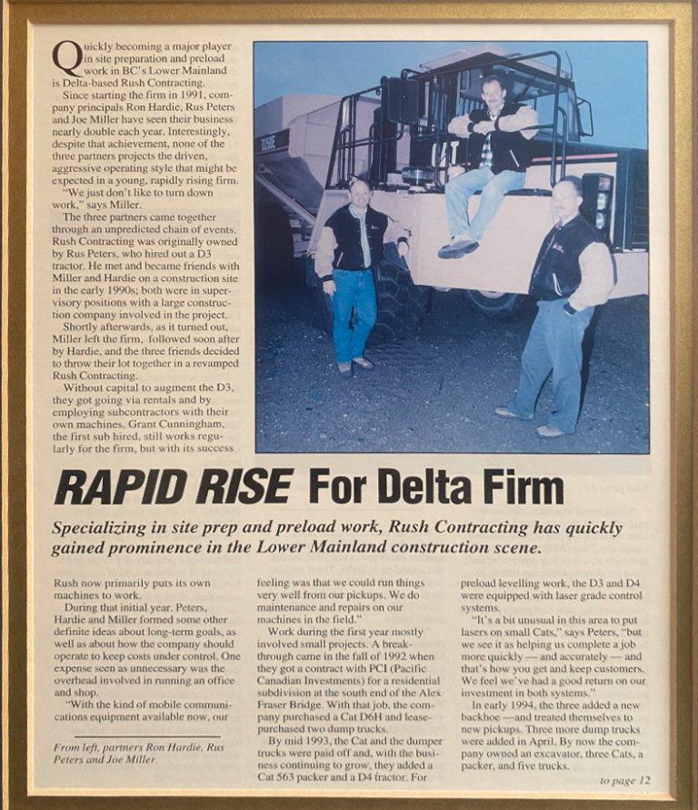 Quickly becoming a major player in site preparation and preload work in ...